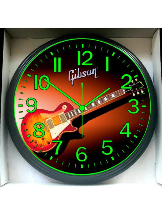 Other | Gibson Guitar Les Paul Music Studio Lounge Glows In The Dark ...